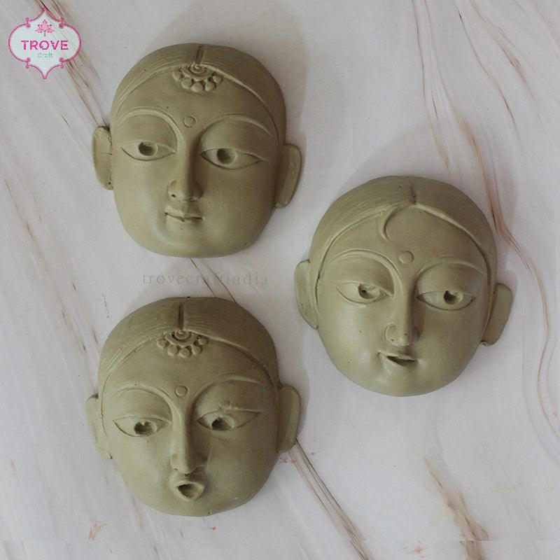 4.5" - The shades of Bengali Mei - Face Mask - Set Of 3 – Trove Craft India