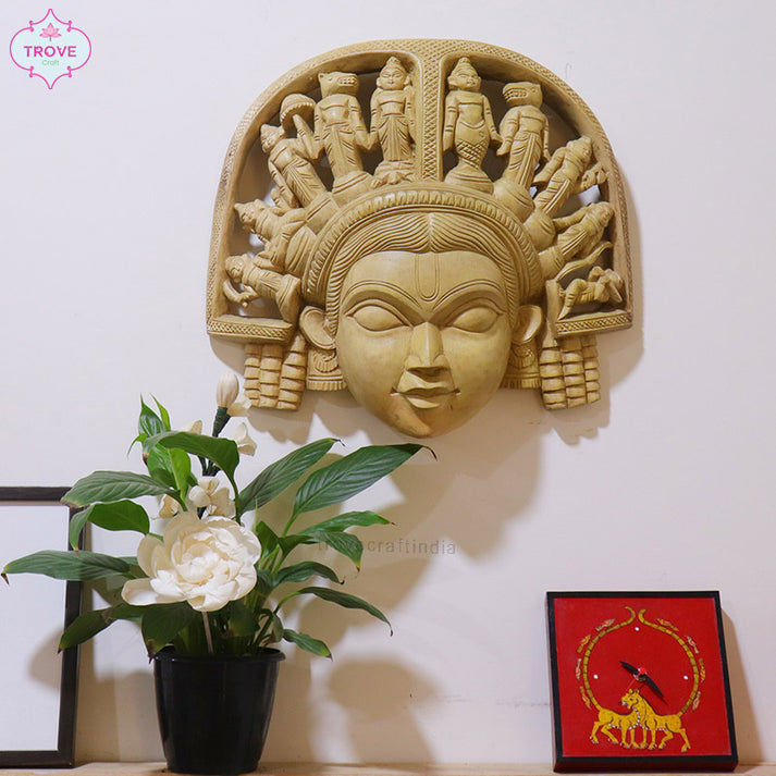 17" Dashavatar Wall Decor Mask – Trove Craft India