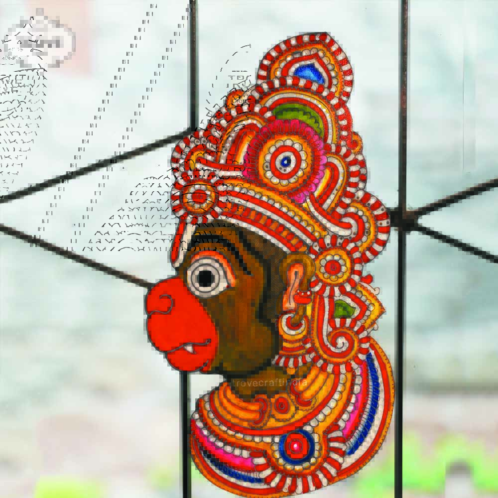 12" Hanuman Head Tholu Bommalata Shadow Puppet – Trove Craft India