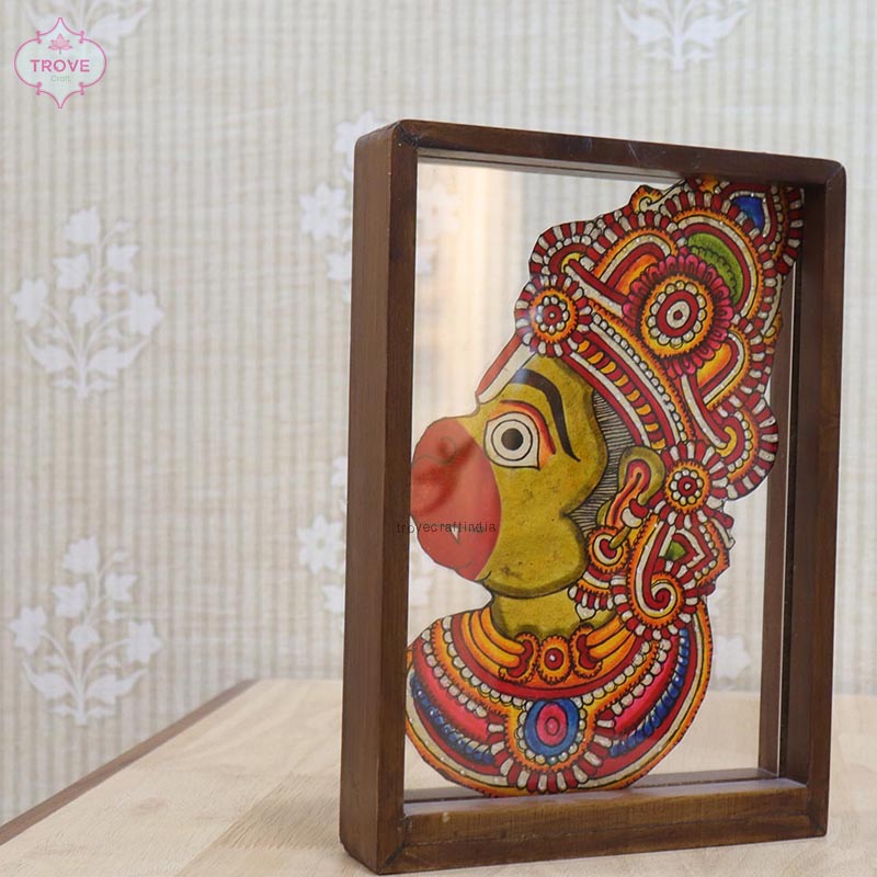 12" Hanuman Head Tholu Bommalata Shadow Puppet – Trove Craft India