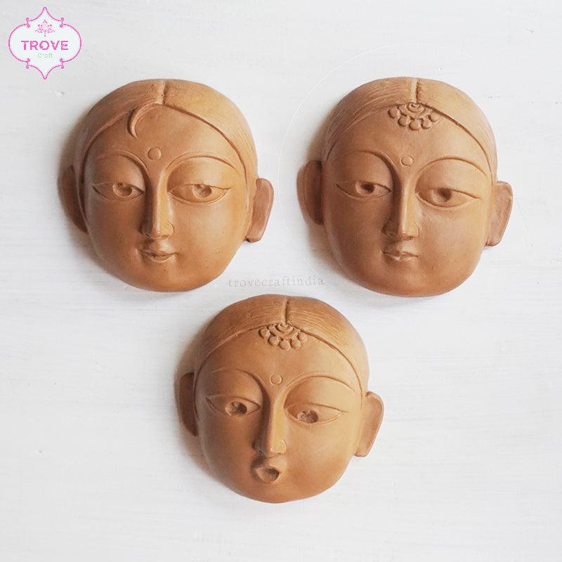4.5" - The shades of Bengali Mei - Face Mask - Set Of 3 – Trove Craft India