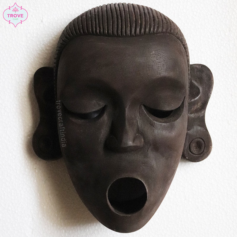 11" x 9.5" Tribal Gomira Monkey Mask – Trove Craft India
