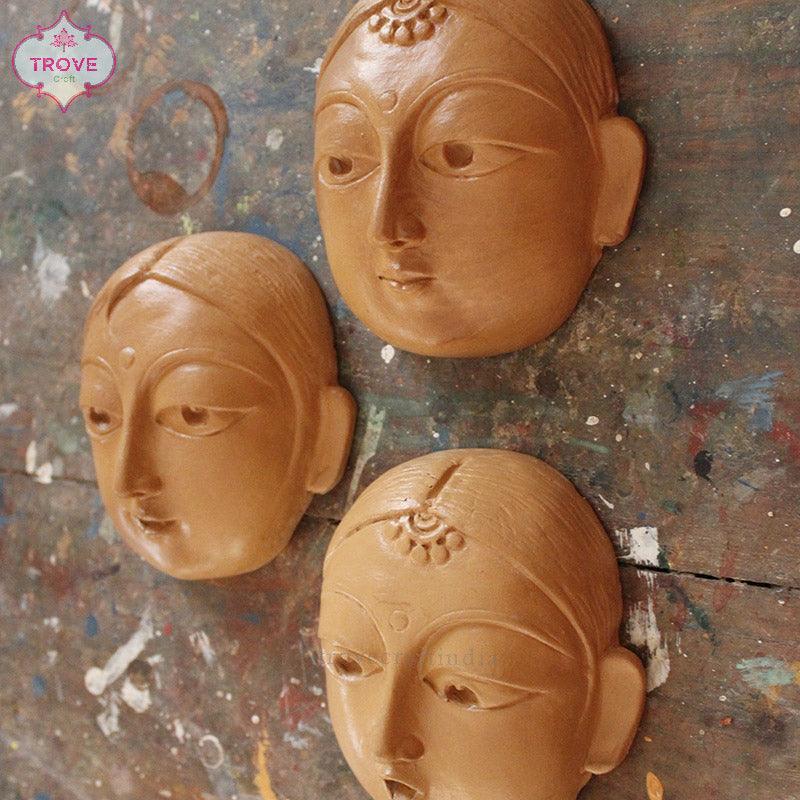 4.5" - The shades of Bengali Mei - Face Mask - Set Of 3 – Trove Craft India