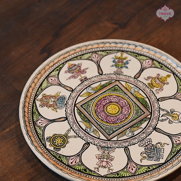 8" Ashtamangal Pattachitra Wall Decor Plate – Trove Craft India