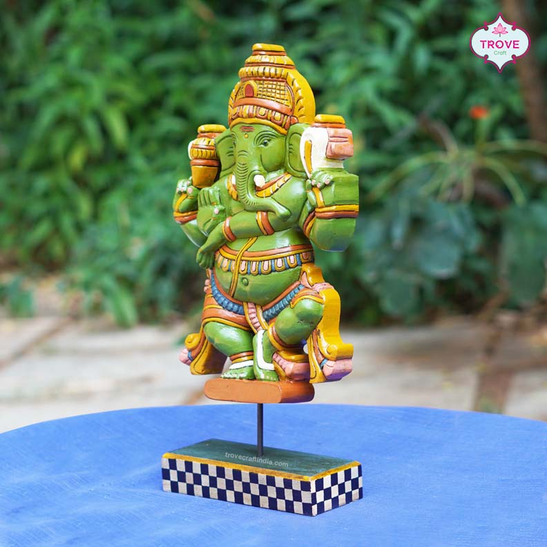 Hand Carved Lord Ganesha Idol – Trove Craft India