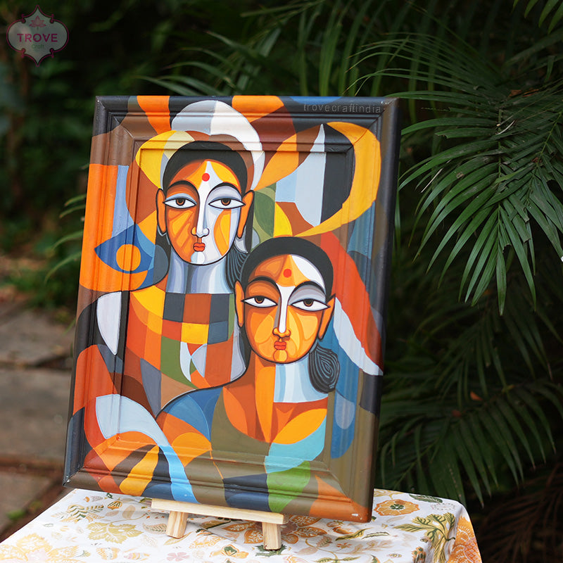 17"x 21" Infinity Frame Abstract painting - Soul Sisters – Trove Craft ...